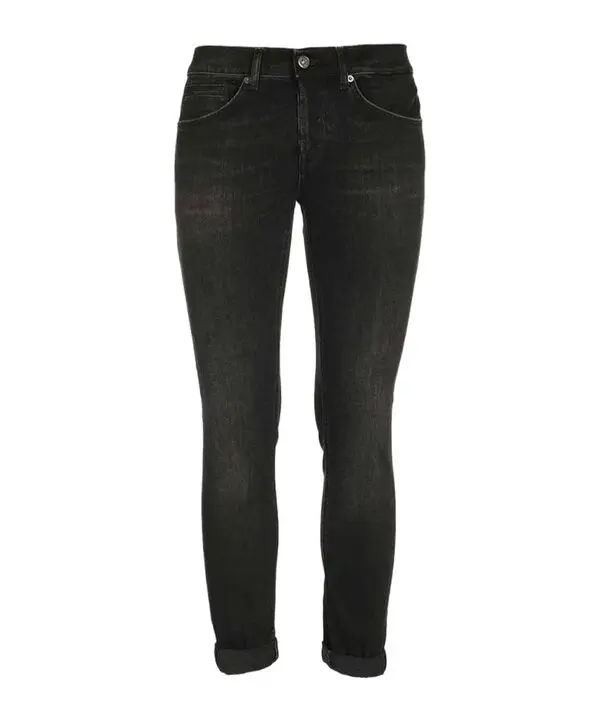 DONDUP Jeans With Rolled Cuffs - Black