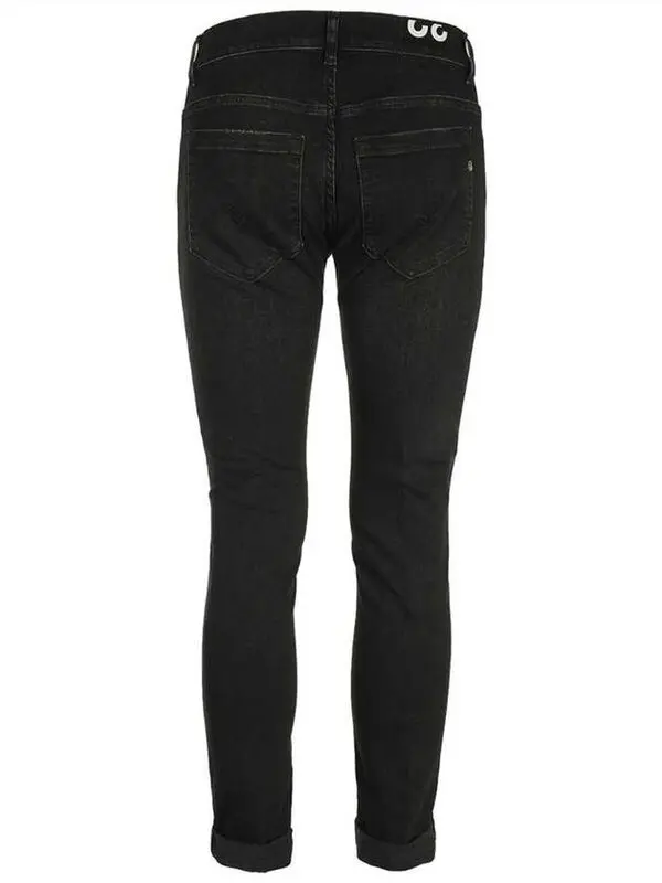 DONDUP Jeans With Rolled Cuffs - Black