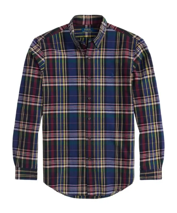 Polo Ralph Lauren Checked Long-sleeved Shirt - Black