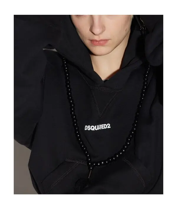 Dsquared2 Cropped Logo Hoodie