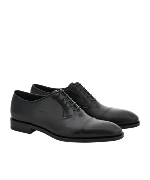 FERRAGAMO Oxford Cap Toe Lace-up Shoes