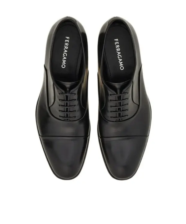 FERRAGAMO Oxford Cap Toe Lace-up Shoes