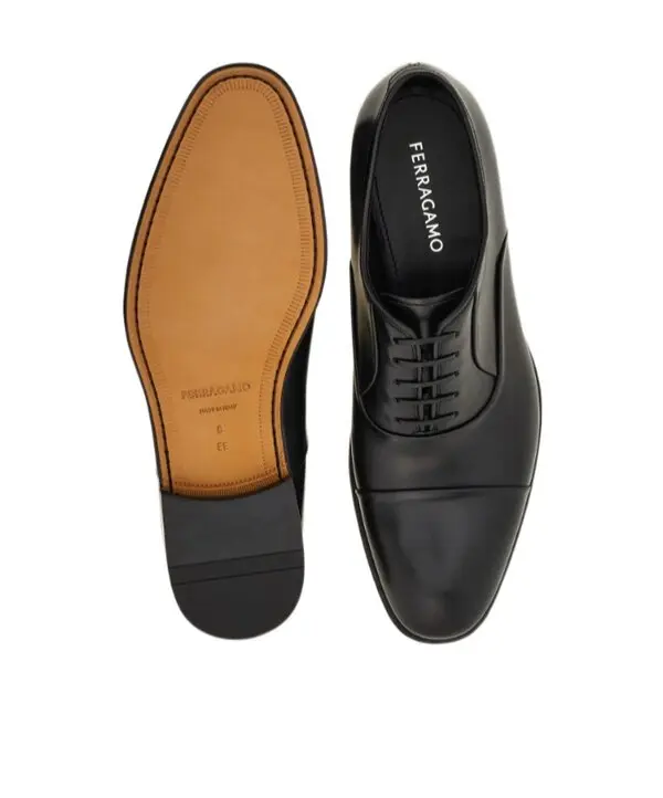 FERRAGAMO Oxford Cap Toe Lace-up Shoes