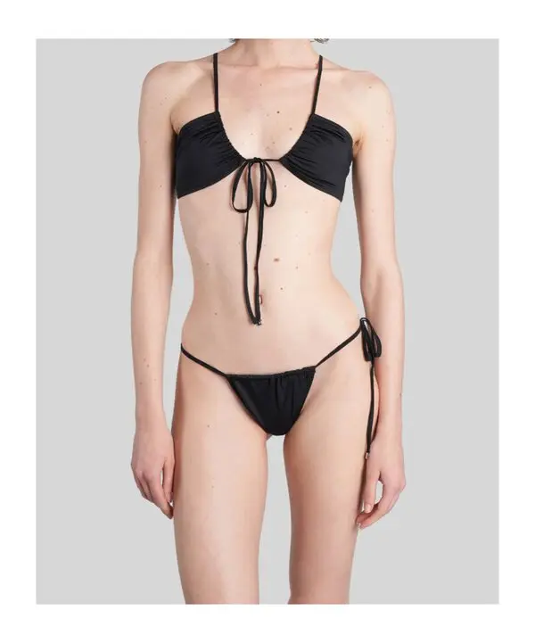 Attico Halterneck Side-tie Bikini