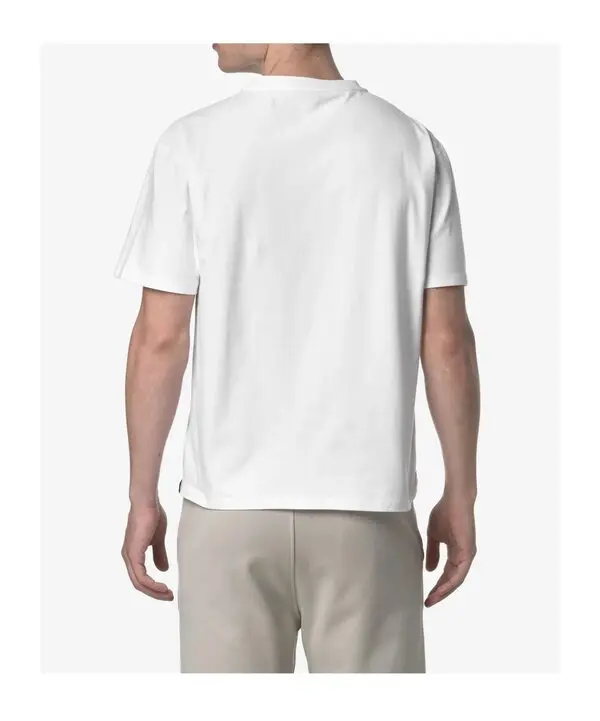 K-WAY Crew-neck Cotton T-shirt - White