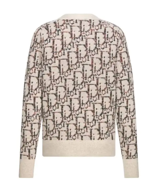Dior Monogrammed Intarsia Cardigan