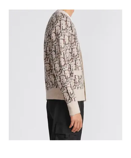 Dior Monogrammed Intarsia Cardigan