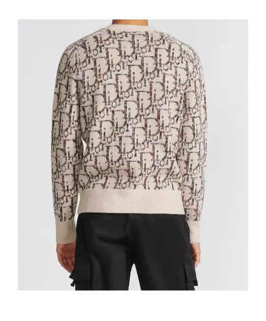 Dior Monogrammed Intarsia Cardigan