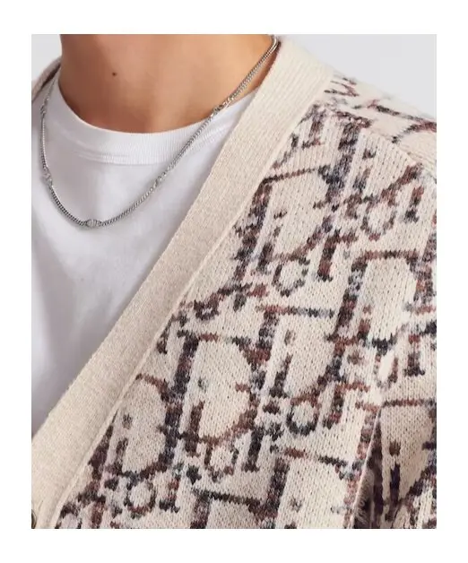 Dior Monogrammed Intarsia Cardigan