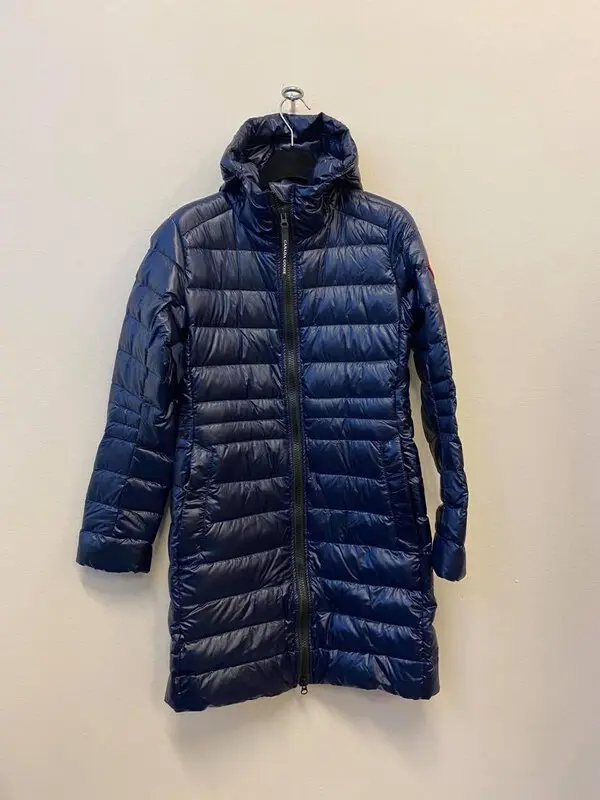 Canada Goose Quilted Down Padded Coat With Logo Decals