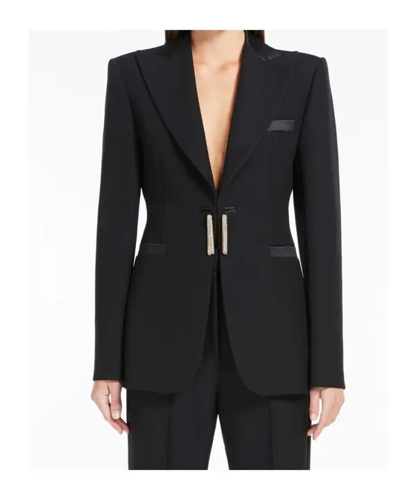 Max Mara Tassel Detailed Collared Blazer