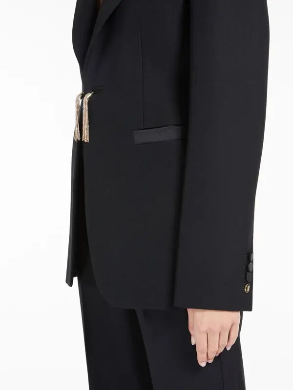 Max Mara Tassel Detailed Collared Blazer
