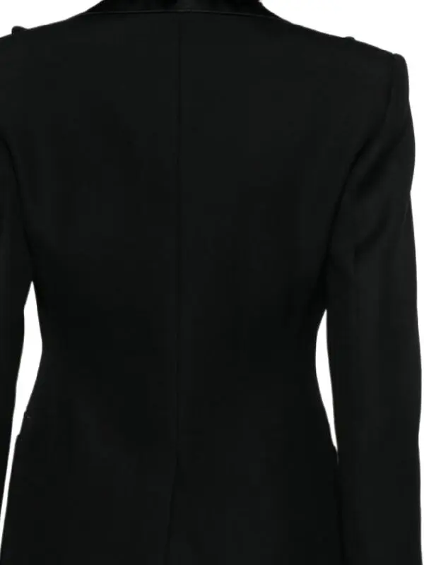 Max Mara Tassel Detailed Collared Blazer - Black
