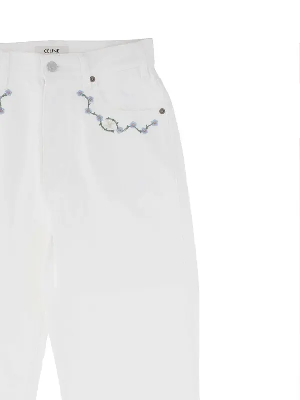 Celine Embroidered Jeans