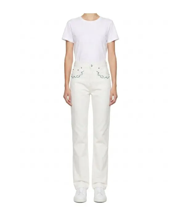 Celine Embroidered Jeans