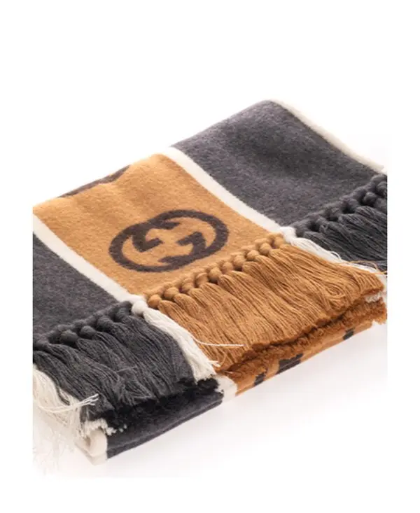 Gucci Two-color Logo Scarf