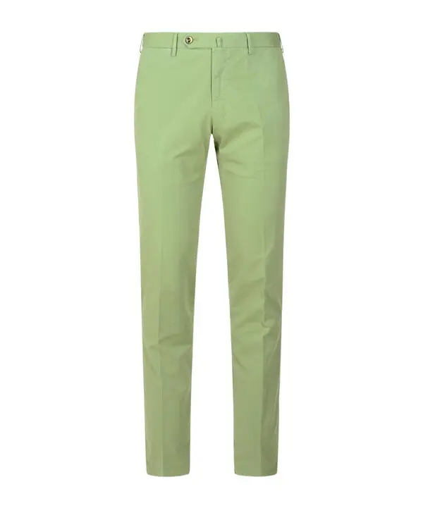 PT TORINO Slim Pleated Pants - Green
