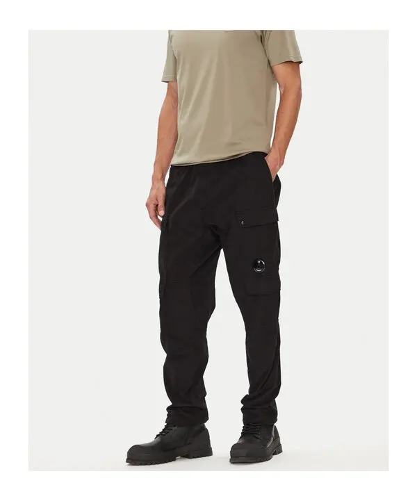C.P. COMPANY Buttoned Cargo Pants - Black