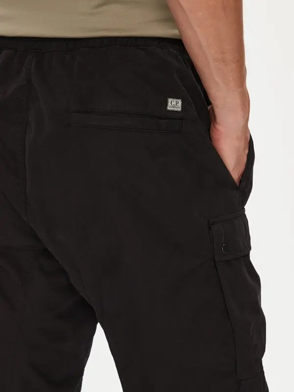 C.P. COMPANY Buttoned Cargo Pants - Black