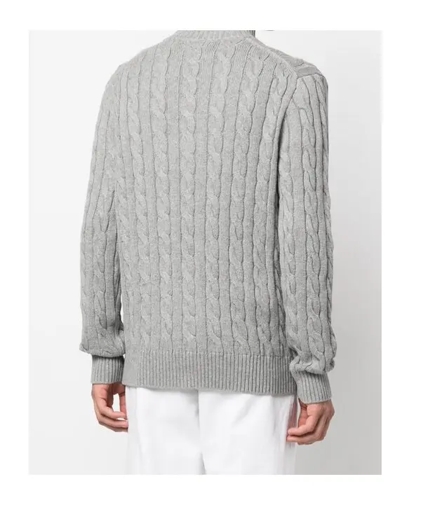 Polo Ralph Lauren Cable Knit Half-zip Sweater - Gray