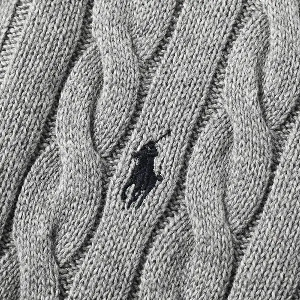 Polo Ralph Lauren Cable Knit Half-zip Sweater - Grey