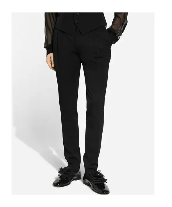 Dolce & Gabbana Dolce Gabbana Gabardine Tuxedo Tailored Pants