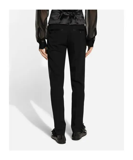 Dolce & Gabbana Dolce Gabbana Gabardine Tuxedo Tailored Pants