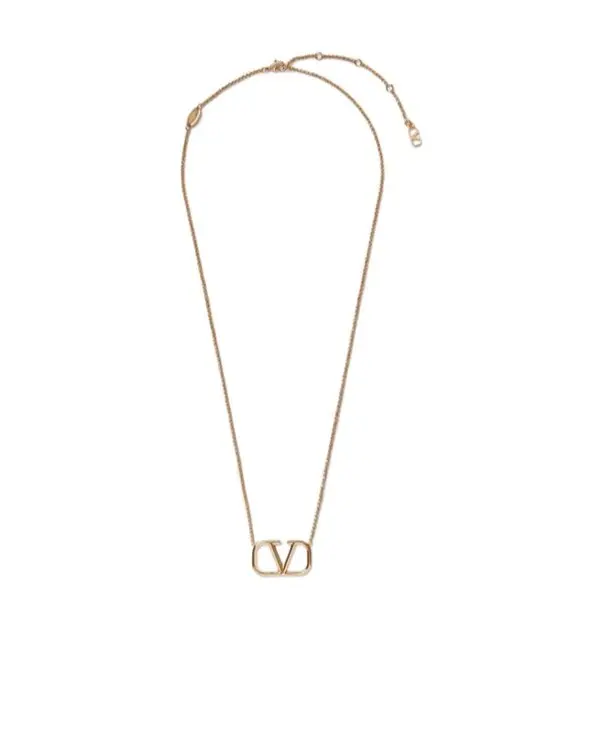 Valentino Garavani Vlogo Signature Chain Necklace - Yellow