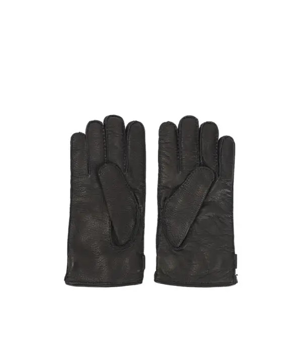 Kiton Strap Detail Leather Gloves