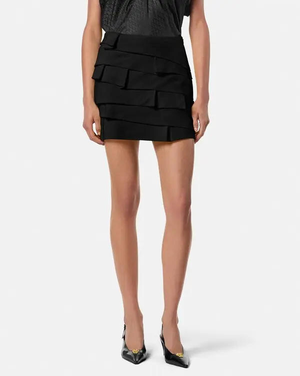 Versace Pleated Mini Skirt