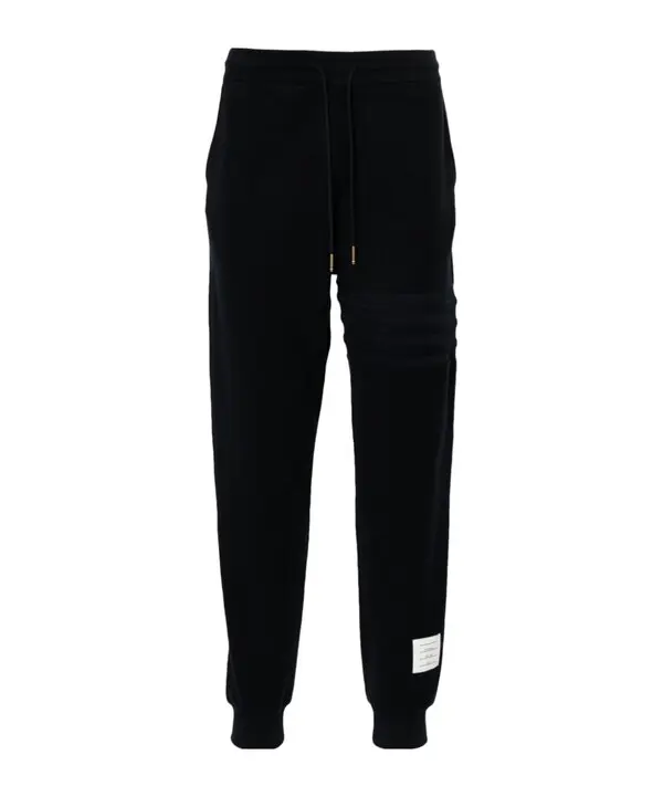Thom Browne 4-bar Drawstring Sweatpants - Navy Blue
