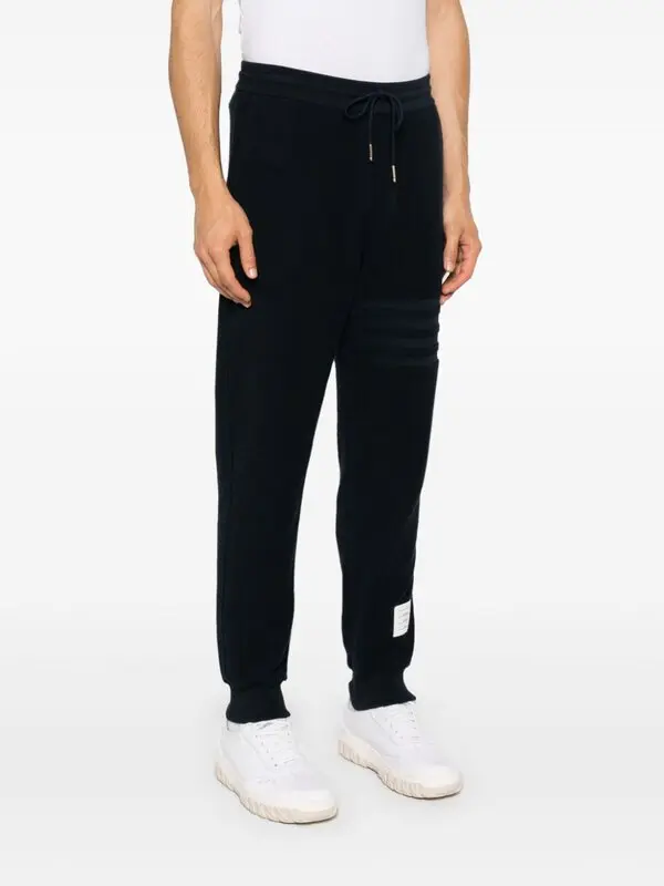 Thom Browne 4-bar Drawstring Sweatpants - Navy Blue