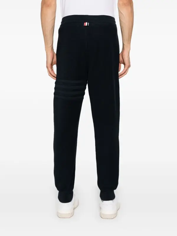 Thom Browne 4-bar Drawstring Sweatpants - Navy Blue