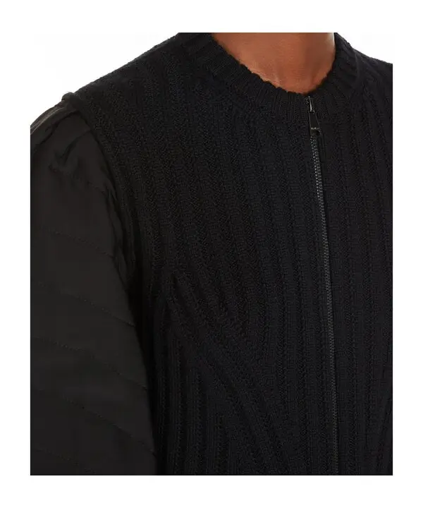 Max Mara Zip-up Ribbed Cardigan