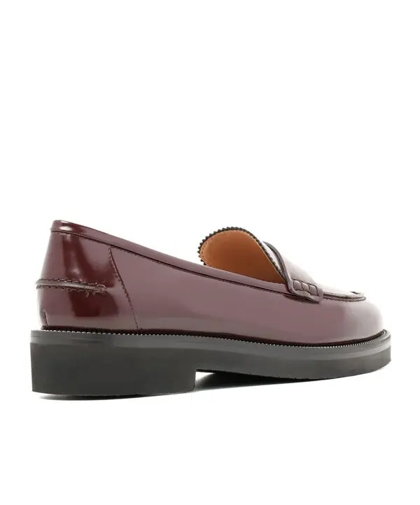 AQUAZZURA Penny Loafers With Logo Detail And Raised Soles