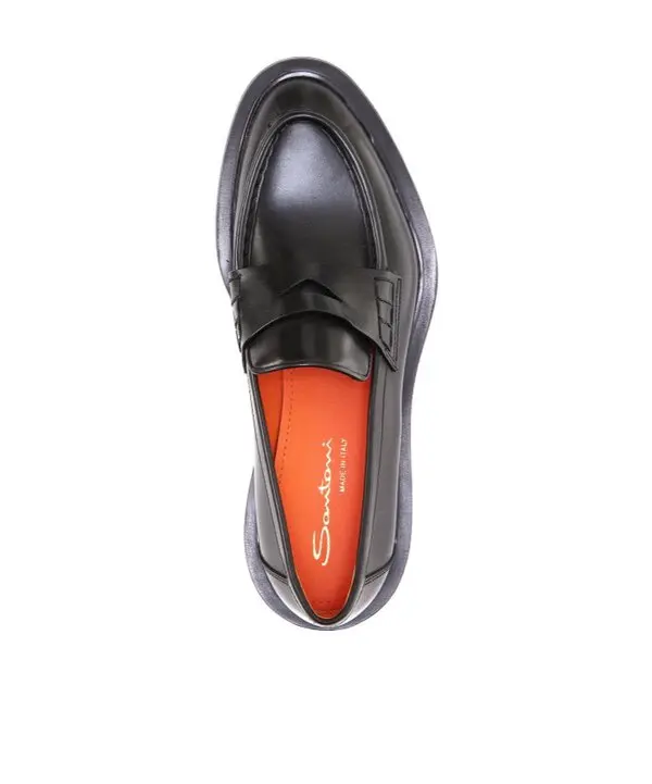 Santoni Round-toe Slip-on Loafers