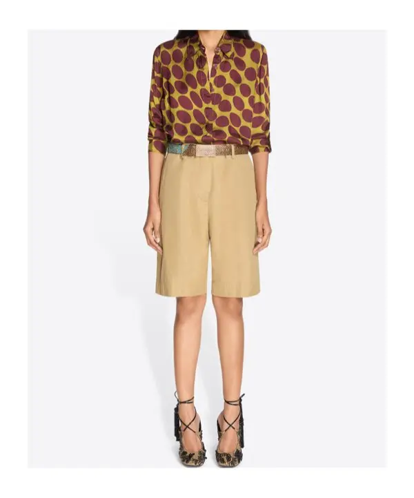 Dries Van Noten Tailored Cotton Shorts