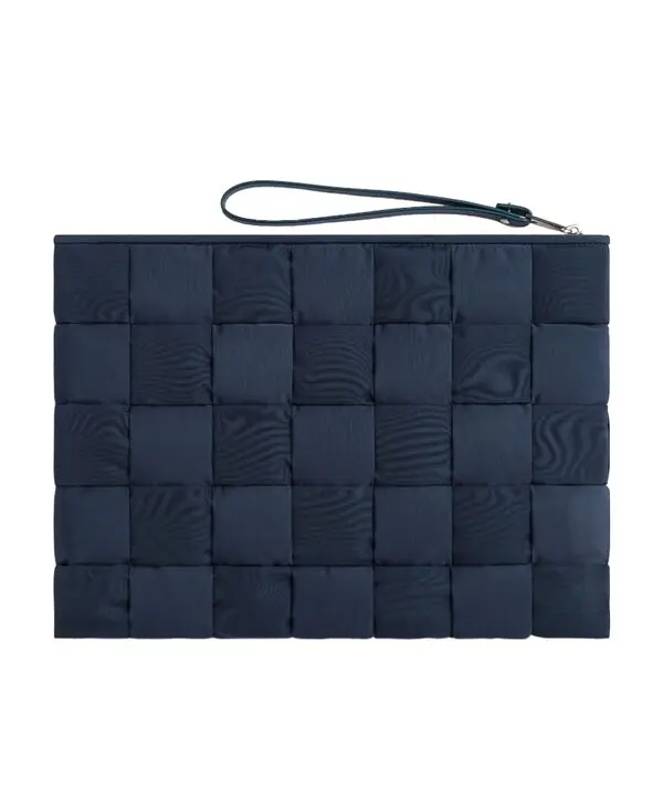 Bottega Veneta Cassette Large Flat Pouch - Deep Blue