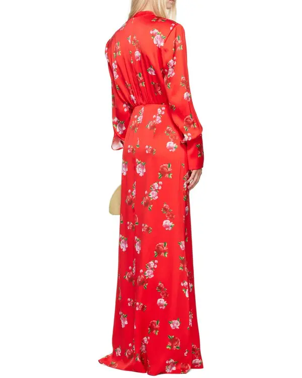 Magda Butrym High-necked Floral Maxi Dress