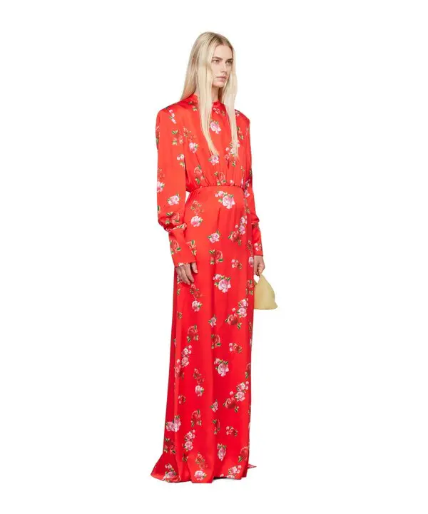 Magda Butrym High-necked Floral Maxi Dress