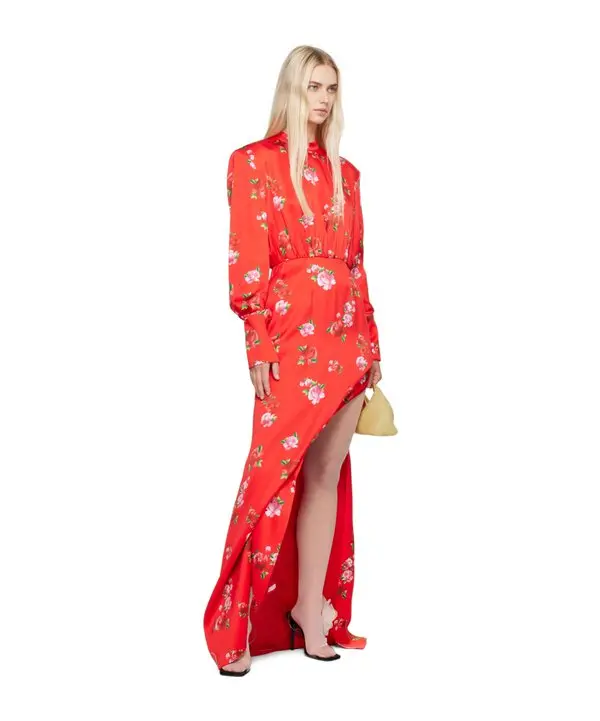 Magda Butrym High-necked Floral Maxi Dress