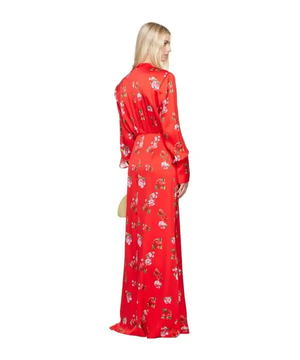 Magda Butrym High-necked Floral Maxi Dress