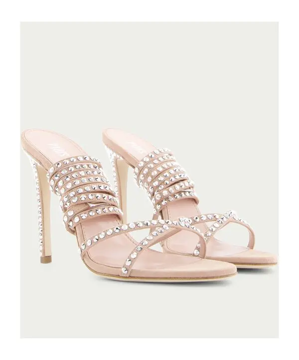 Paris Texas Embellished Stiletto Sandals