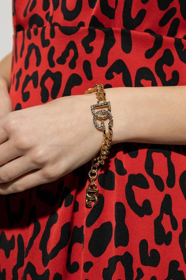 Dolce & Gabbana Logo Embellished Bracelet