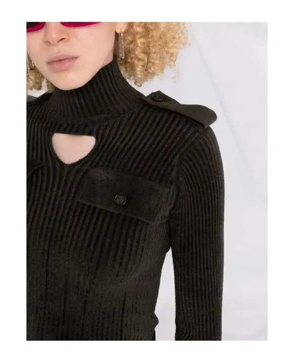 Bottega Veneta Rib-knitted Cut-out Jumper - No