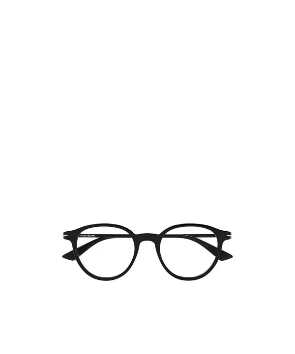 Montblanc Eyewear Oval Frame Glasses - Black