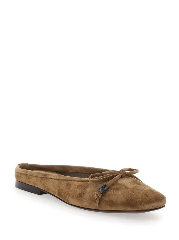 Brunello Cucinelli Monili Detail Ballet Flats