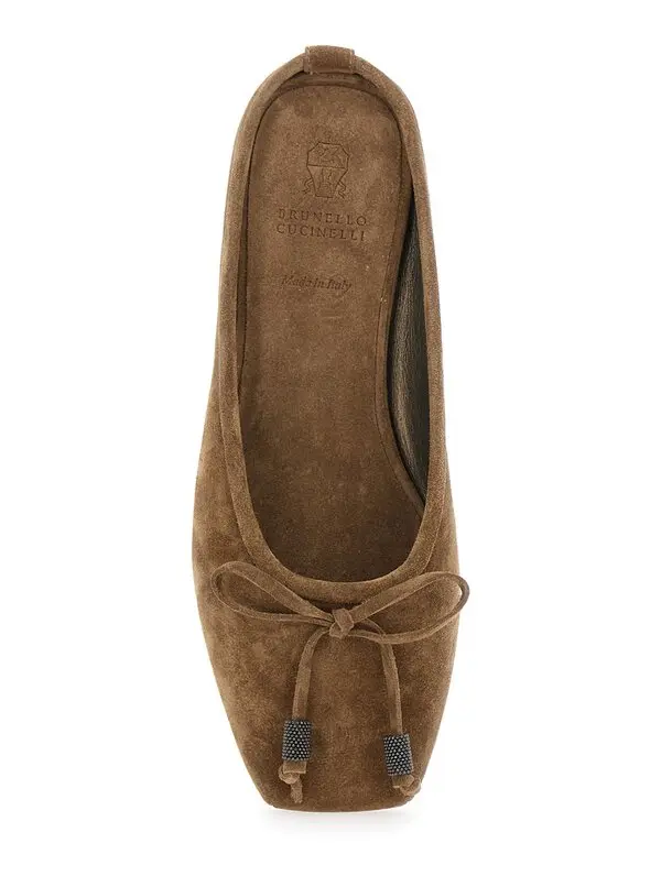 Brunello Cucinelli Monili Detail Ballet Flats