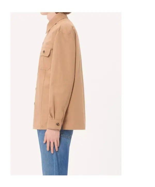 Valentino Garavani Button-up Gabardine Shirt Jacket