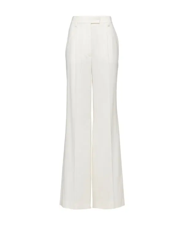Prada Cashmere Wide-leg Trousers - White